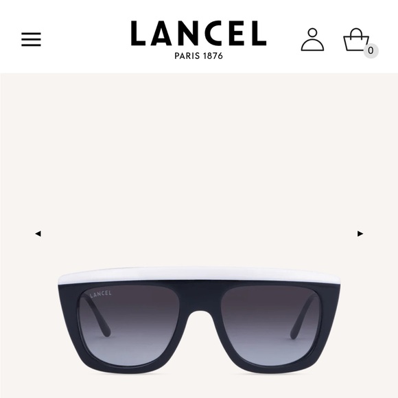 Lancel | Accessories | Lancel Billie Sunglasses Black And White Paris 876 Nib | Poshmark